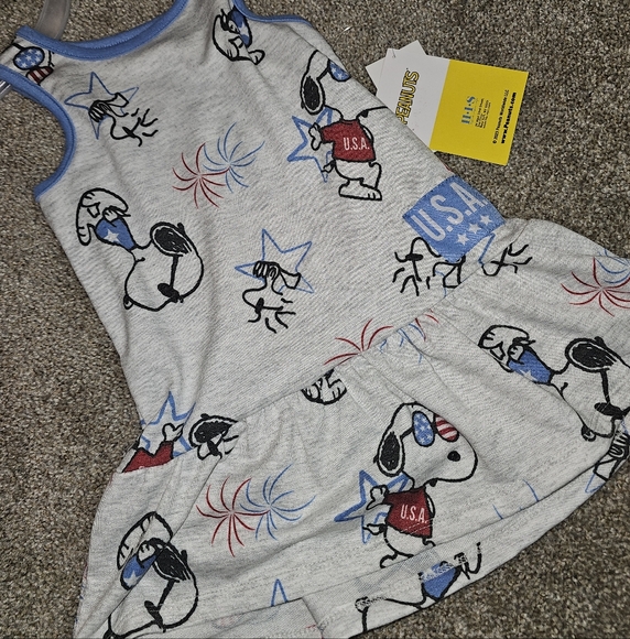 Dresses | Snoopy Usa Themed Dress | Poshmark
